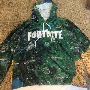 Jackets & Coats | Fortnite Map Hoodie | Poshmark